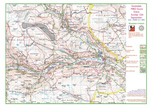 Swaledale Blank Map now available – online entry closes on Thursday ...